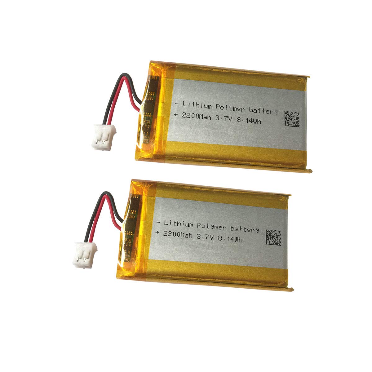 3.7v Battery 2200mAh for PS4 Pro/Slim Cuh-zct2u Zct2e Wireless Controller Battery Replacement - Set of 2