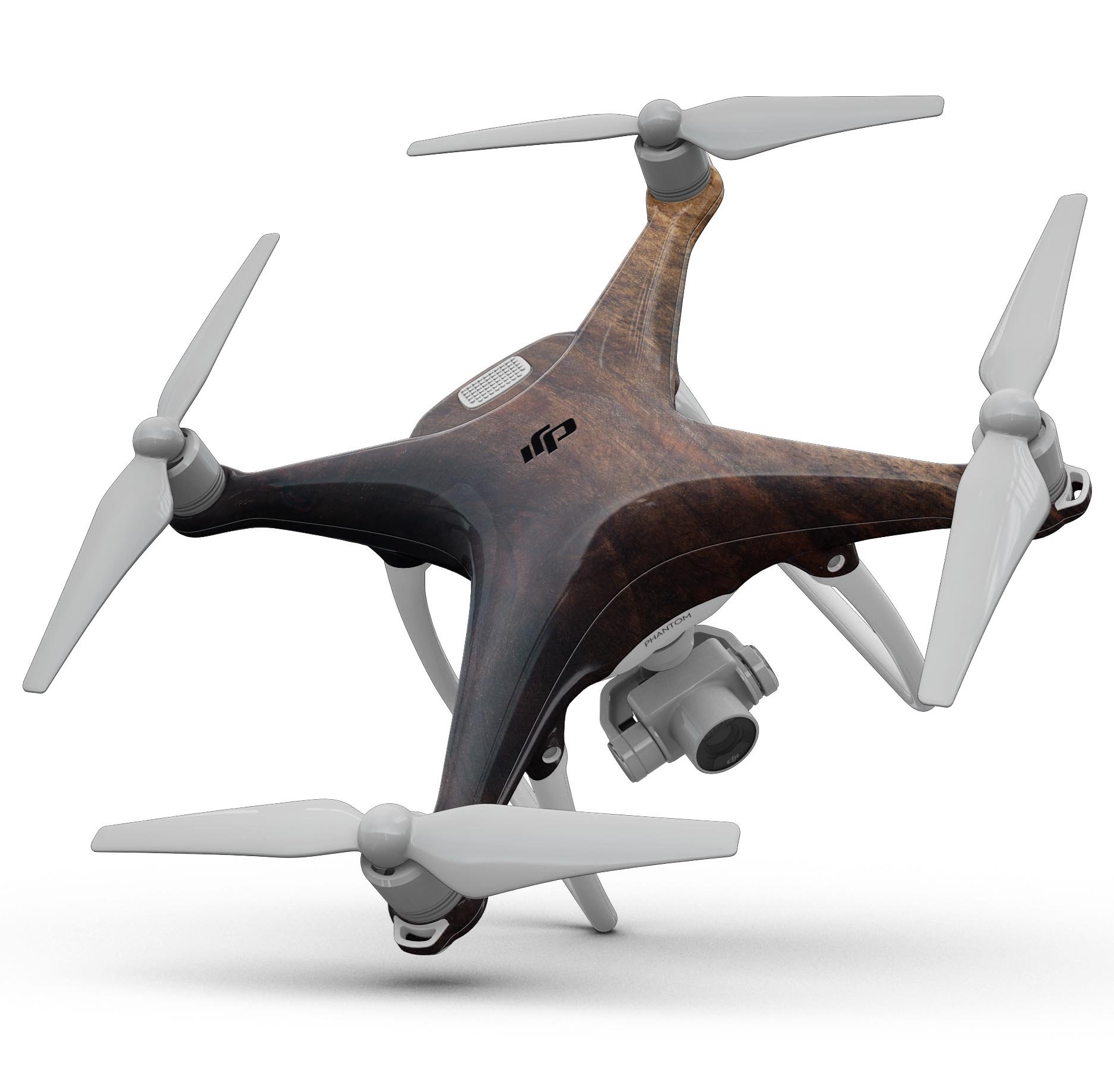 Design Skinz Design Skinz Knotted Rich Wood Plank Full-Body Wrap Decal Skin-Kit Compatible with The Drone DJI Phantom 4