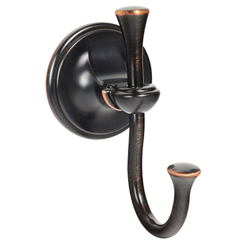 Delta Faucet ROS35-VCR Rosemount Collection Robe Hook, Venetian Bronze with Copper Reveal