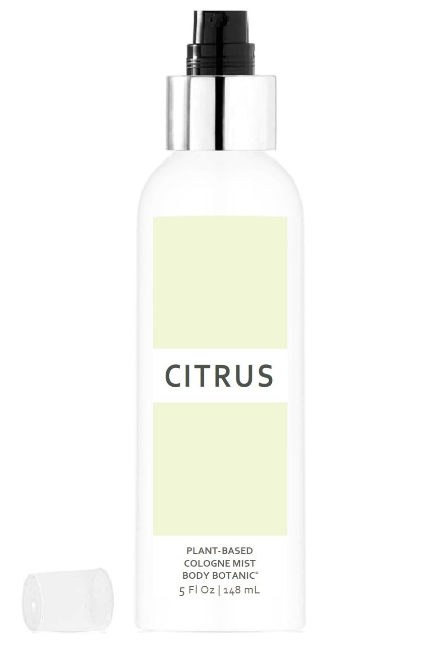 CITRUS ALCOHOL-FREE Fine Fragrance Mist by Body Botanic 5 Fl Oz 148 Ml - an Incredibly Uplifting Blend of Grapefruit, Fresh Bergamot, Mandarin and Lemon Zest (Citrus)