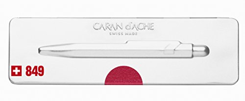 Caran d'Ache 849 Popline Metal x Red Ballpoint Pen with Metal Case (849.780)