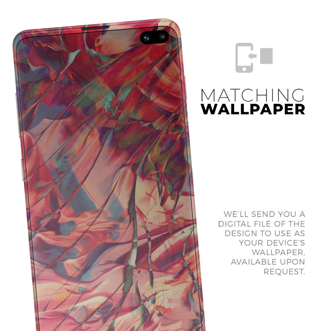 DesignSkinz Liquid Abstract Paint Remix V9 Protective Vinyl Decal Wrap Skin Cover Compatible with The Samsung Galaxy S20 (Screen Trim & Back Glass Skin)