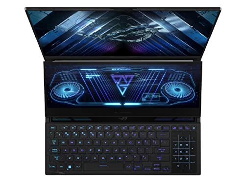 ASUS ROG Zephyrus Duo 16 GX650 GX Gaming & Entertainment Laptop (AMD Ryzen 9 7945HX 16-Core, 64GB DDR5 4800MHz RAM, 2x8TB PCIe SSD RAID 0 (16TB), GeForce RTX 4080, Win 11 Pro) with DV4K Dock