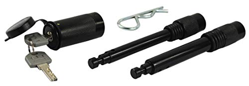 MAXXHAUL 50151 Trailer Hitch Lock Pin Set 5/8 and 1/2 Inch with Locking System Anti-Rattle for 1-1/4" and 2" Class I,II,III,IV,V Hitches - Black Finish