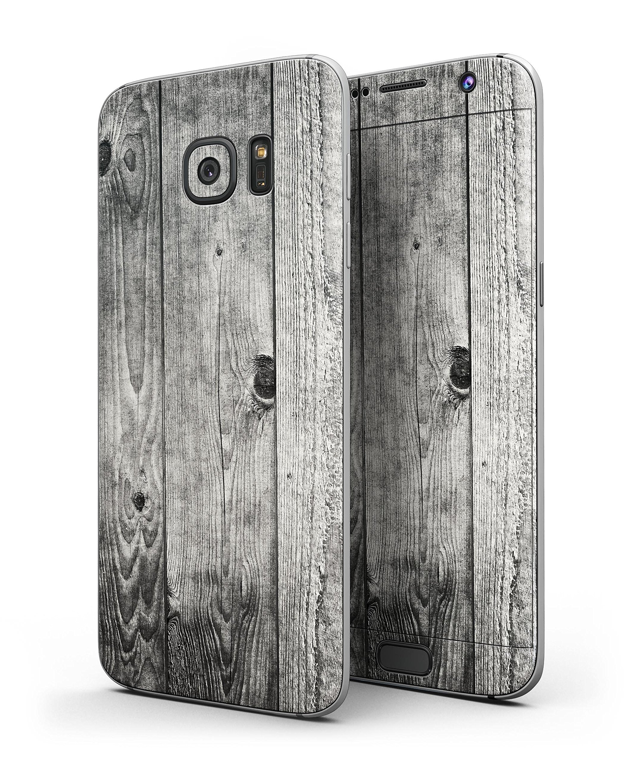 Design Skinz Design Skinz Dark Washed Wood Planks Full-Body Wrap Decal Skin-Kit for The Galaxy S9