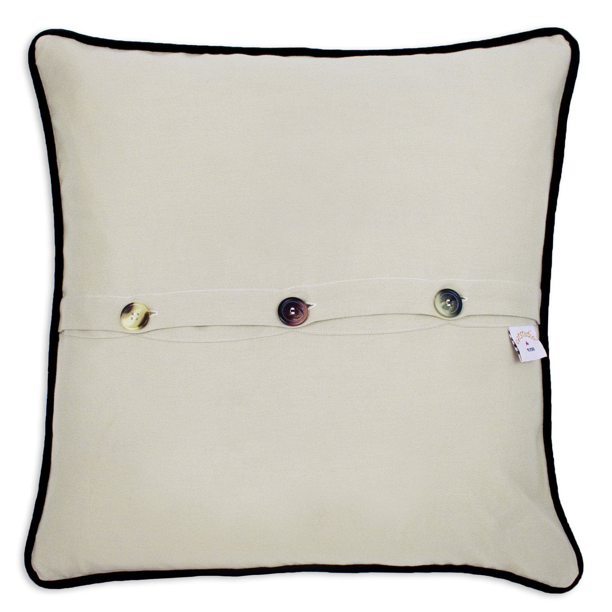 Catstudio Virginia Embroidered Decorative Throw Pillow