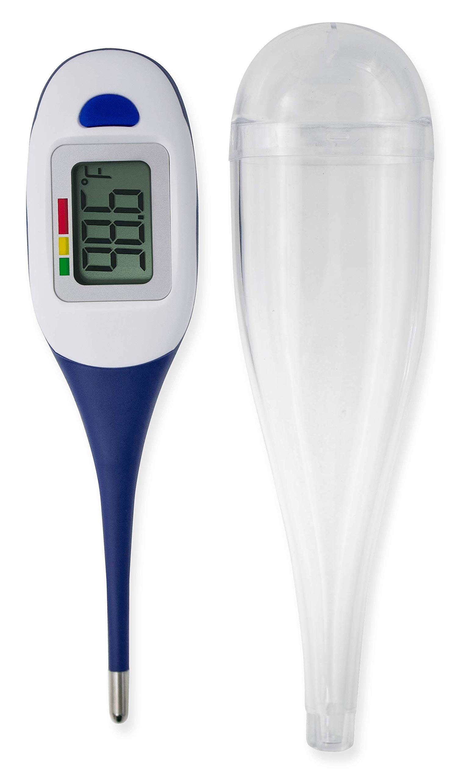 Apex Large Face LCD Fast Read Digital Thermometer for Adults and Children - Instant Read Thermometer for Fever Detection with Quick 10 Second Read Time (Packaging May Vary) (Pack of 2)