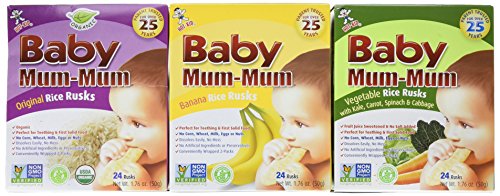 Baby Mum-Mum Variety Pack of 3 Original Banana and Vegetable 1.76 Ounce (Pack of 3)