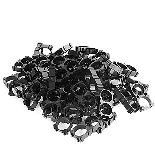 60PCS of 2 Cells 18650 Battery Cell Spacer Bracket for DIY Lithium Battery Pack Anti-Vibration Plastic Holder for Batteries