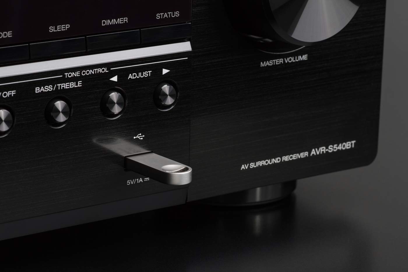 Denon AVR-S540BT 5.2 channel Receiver - 4K Ultra HD Audio Video, Bluetooth, USB port, Compatible with HEOS Link for Wireless Music Streaming (Discontinued by Manufacturer)