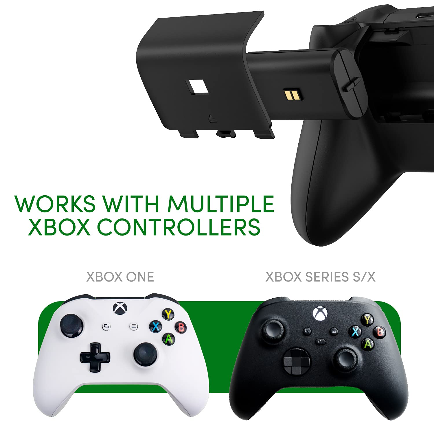Talkworks Dual Gaming Controller Charging Dock Station - Compatible with Xbox One and Xbox Series S/X (Controllers Not Included) - Bluetooth Charger - Wireless Charging Station Charger Stand