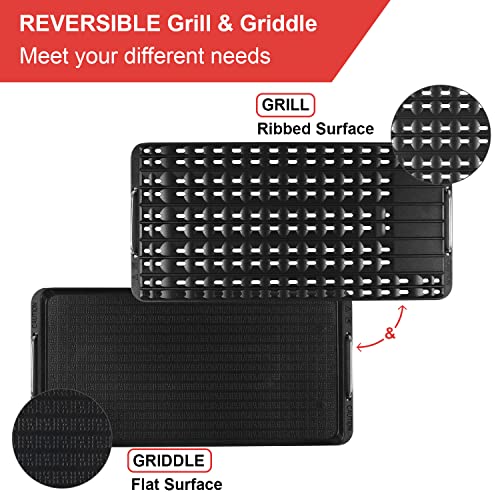 800R double Indoor Smokeless Grill Techwood 1500W Electric Grill with Tempered Glass Lid & LED Smart Control Panel, 8-Level Control Korean BBQ Grill, Red