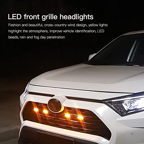 4Pcs LED Grille Light Kit Compatible for 2016-2021 Toyota Tacoma SR5 Crew Cab Pickup 4-Door (Amber) US SHIP