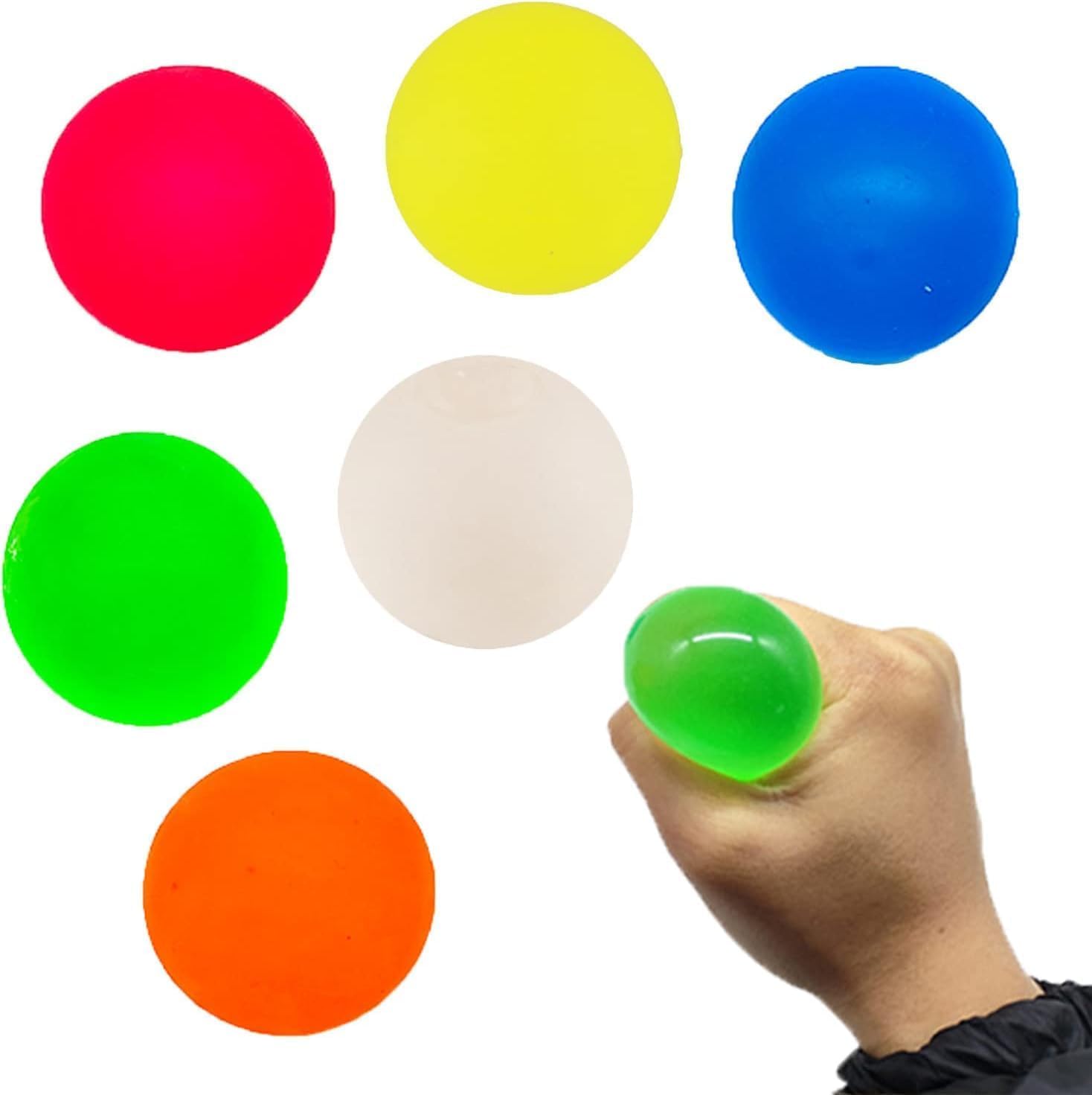 4Pcs Luminescent Stress Relief Balls Sticky Ball,Sugar Ball