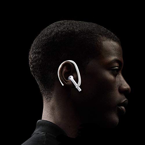 AirPods Ear Hooks Compatible with Apple AirPods 1, 2, 3, Pro and Pro 2, ICARERSPACE Anti-Slip Sports Ear Hooks for AirPods 1, 2, 3, Pro and Pro 2 - White