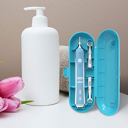 Travel Case for Electric Toothbrush Carrying Case Toothbrush Holder (Blue)