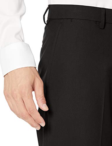 Amazon Essentials Men's Classic-Fit Wrinkle-Resistant Stretch Dress Pant, Black, 38W x 32L
