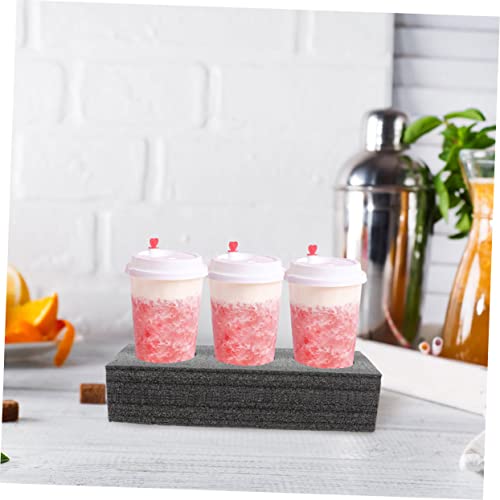 4pcs Milk Tea Drink Cup Holder Coffee Mugs Coffee Cup Drinks Foam Beverage Can Holder Coffee Mug Insulated Coffee Container Outdoor Cup Tray Drink Packing Carrier Bracket re-usable