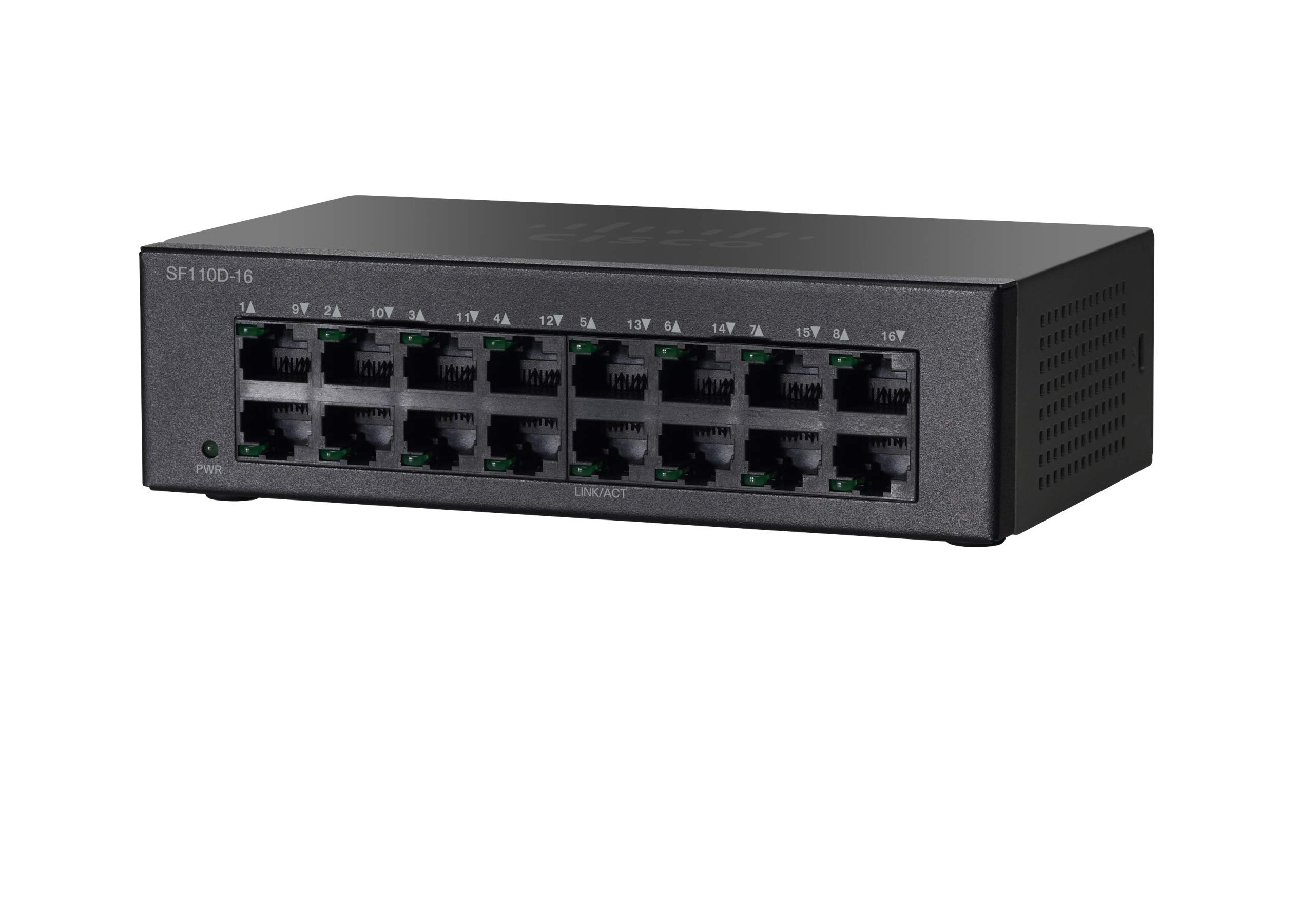 Cisco SF110D-16 16-Port 10/100 Desktop Switch