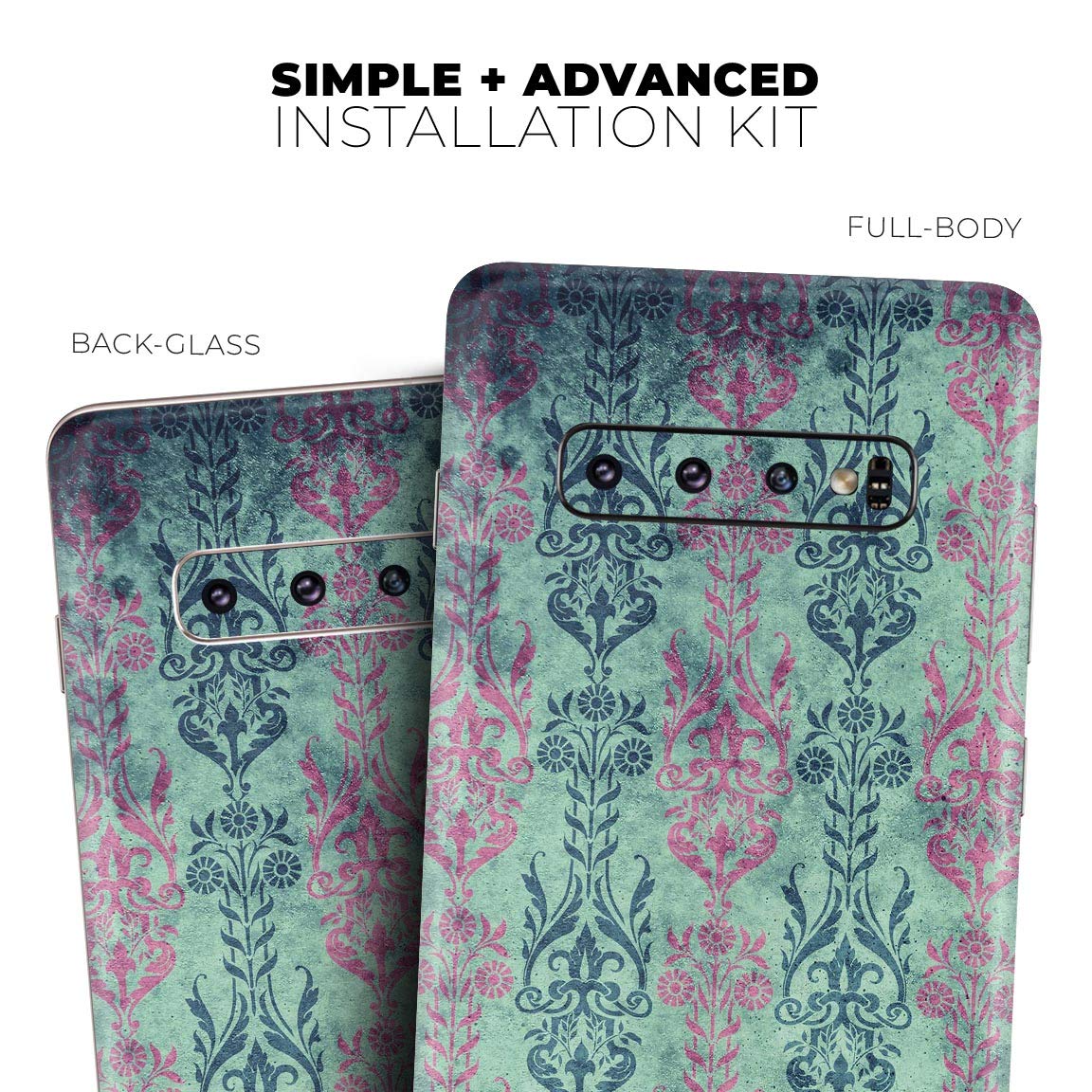 DesignSkinz Multicolor Grunge Tribal Pattern Protective Vinyl Decal Wrap Skin Cover Compatible with The Samsung Galaxy S20 (Screen Trim & Back Glass Skin)