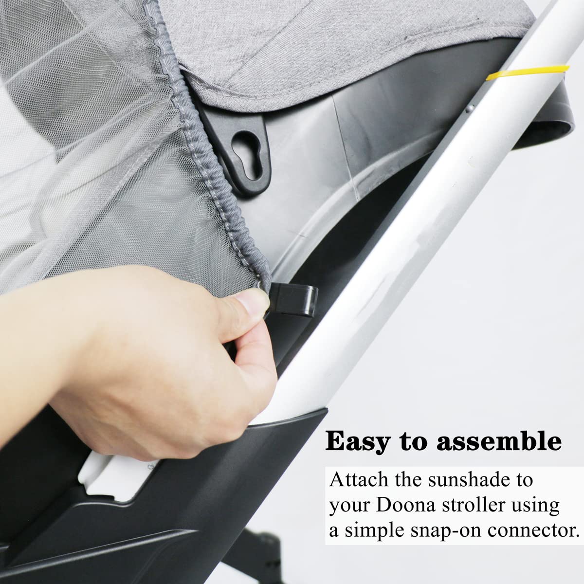 Baby Stroller Netting Cover Compatible with Doona, Breathable Encrypted Stroller Full Cover Net fit Doona, Portable Durable & Easy Fitting Infant Sunshade Compatible with Car Seat & Stroller