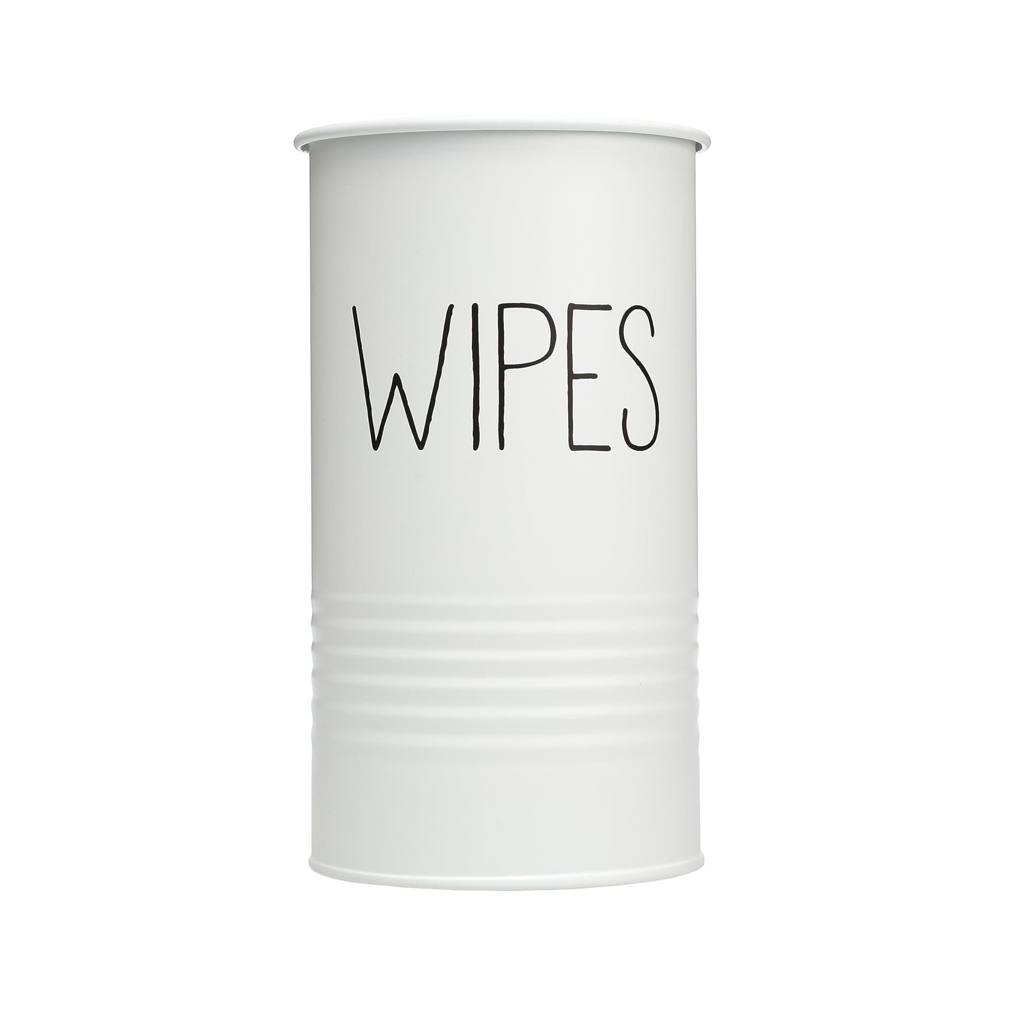 TEKHEUTEN Wipe Holder for Kitchen/Bathroom Counter, Wipe Container, Modern Farmhouse Kitchen Decor, Vintage Countertop Wipe Storage Organizer Caddy, Steel with Matte White Finish
