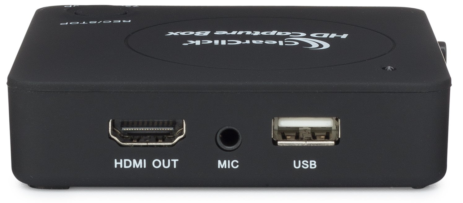 ClearClick HD Capture Box - Capture Video from Gaming Devices & HDMI Sources (No Computer Required)