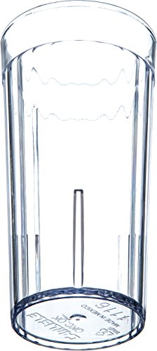 Carlisle FoodService Products 111607 Bistro Tumbler, 16 oz, Clear, Plastic (Pack of 1)
