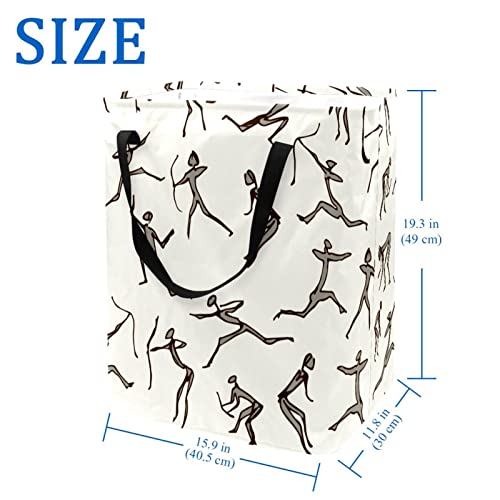 Archery Man Print Collapsible Laundry Hamper, 60L Waterproof Laundry Baskets Washing Bin Clothes Toys Storage for Dorm Bathroom Bedroom