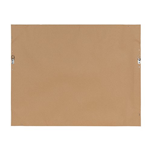DesignOvation Beatrice Framed Magnetic Dry Erase Monthly Calendar, 23x29, Rustic Brown