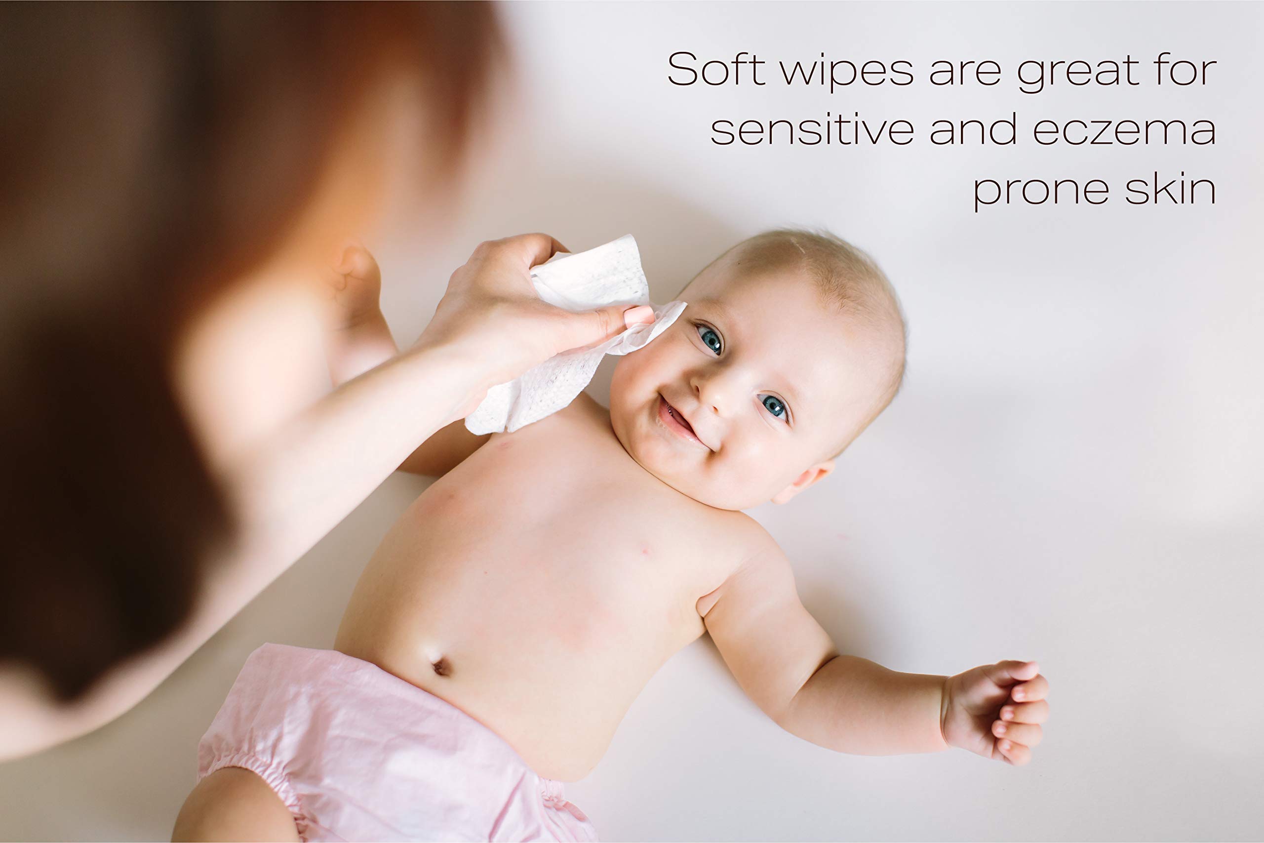 Baby Wipes by MD Moms – Sensitive Eczema Approved Hypoallergenic Cleansing Towelettes for Sensitive Skin (12 ct Travel Pouch)