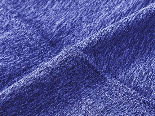 AjezMax Long Sleeve Running Shirts Womens Half Zip Pullover Athletic Workout Tops Sky Blue S
