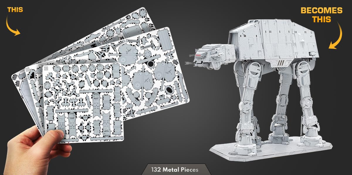 Metal Earth Premium Series Star Wars Imperial at-at 3D Metal Model Kit Fascinations