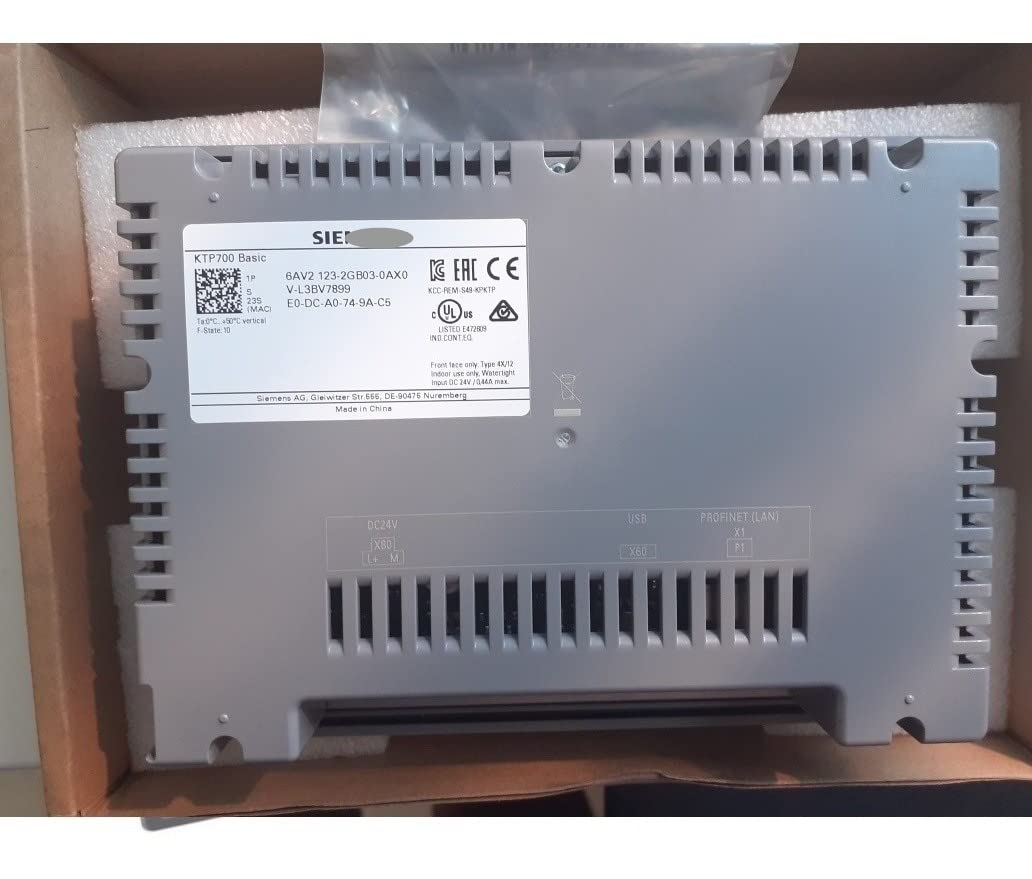 6AV2123-2GB03-0AX0 KTP700 Basic 7 Inch Touch Screen 6AV2123-2GB03-0AX0 Sealed in Box 1 Year Warranty