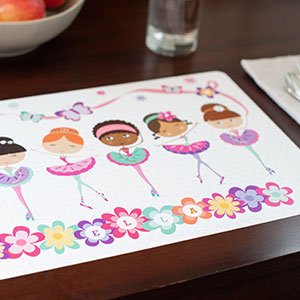 Personalized Placemat for Kids, Ballerinas - I See Me!