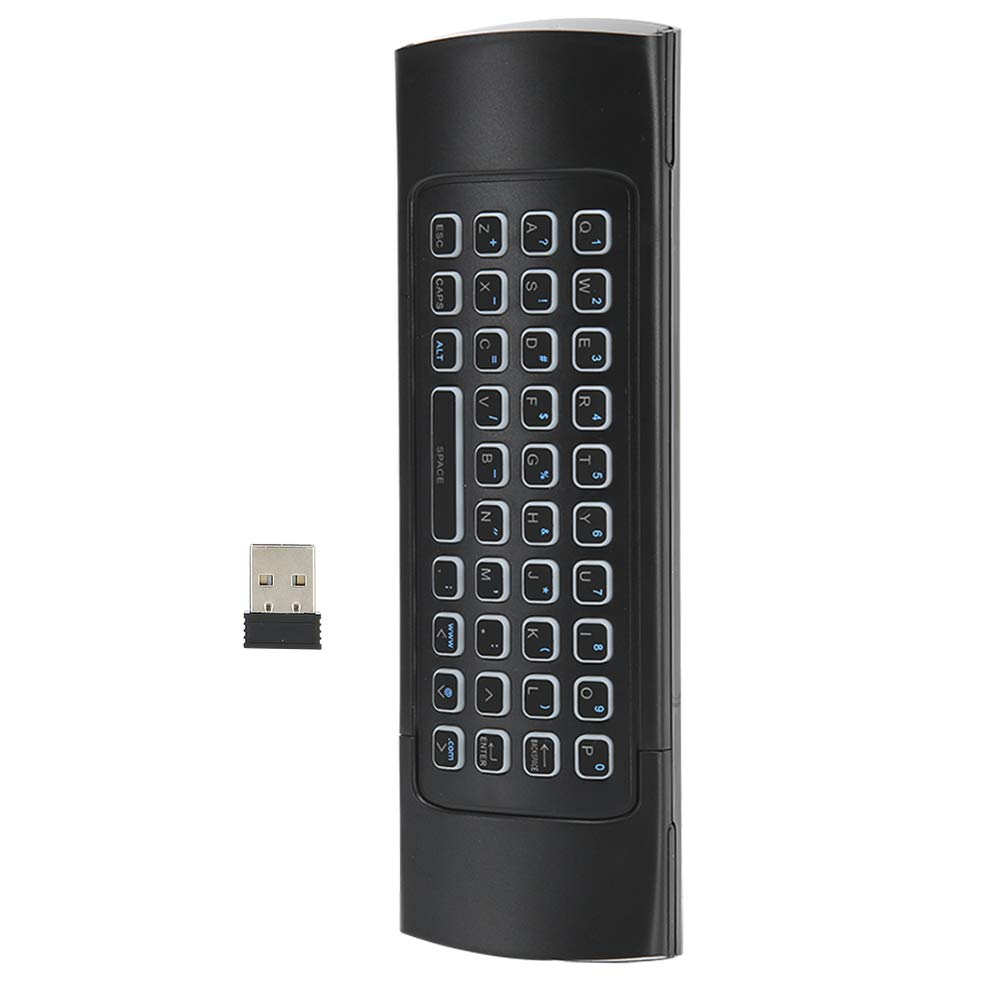 VINGVO Wireless Keyboard, Infrared Sensor Infrared Keyboard, Double Sides Keyboard with Remote Control 2.4G Backlight Gaming Pads for PC, Projectors, TV Boxes, Home Theater