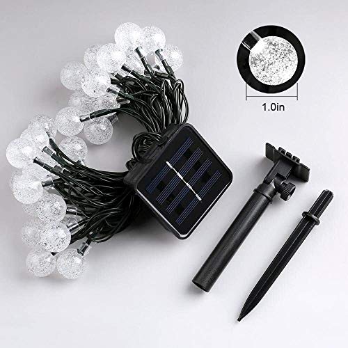 ZBM--ZBM Globe String Lights, Crystal Balls Waterproof Fairy Lights, Outdoor Starry Lights Solar Powered String Lights, Decorative Lighting for Home, Garden, Party, Festival Luces de hadas