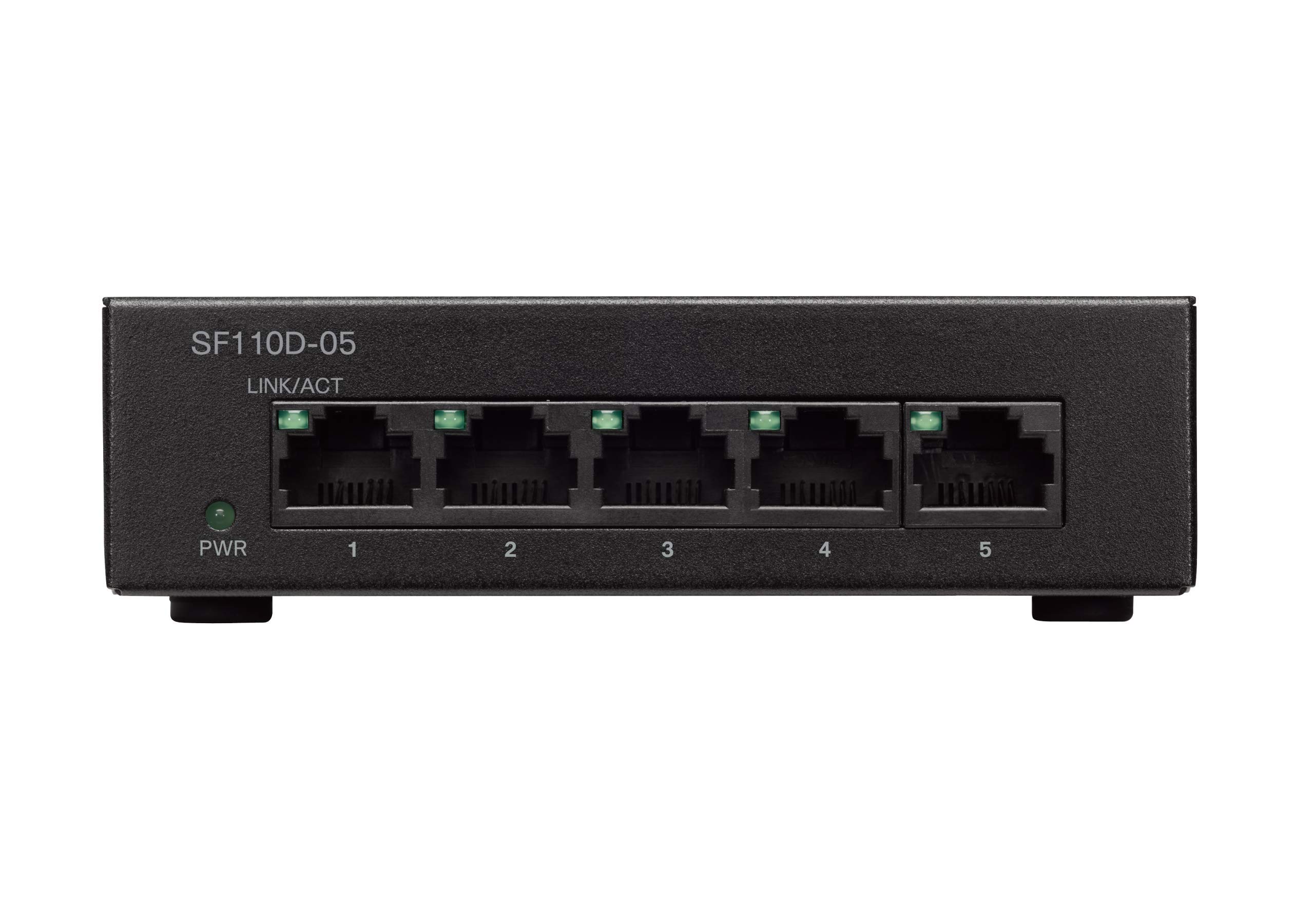 Cisco SF110D-05 Unmanaged Switch | 5 Ports 10/100 | Limited Lifetime Protection (SF110D-05-NA)