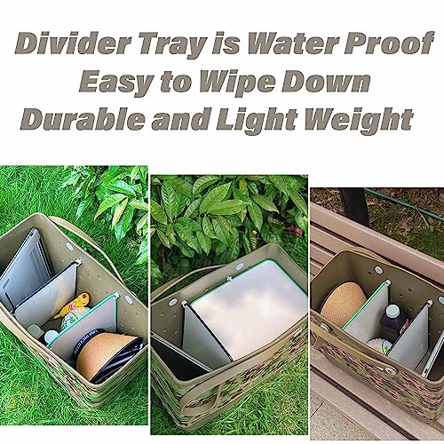 DHYLRICHER 2PCS Divider Tray for Bogg Bag Accessories for BOGG BAG X Large Original Bogg Bag Organizer For Divide Space and Storage