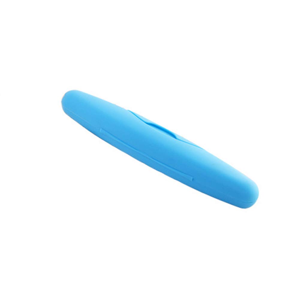 Narutosak Toothbrush Holder, Portable Toothbrush Case Box Plastic Travel Tooth Brush Cover Sealed Holder - Blue