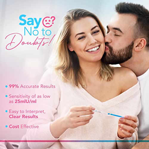 Clinical Guard 40 Ovulation Test Strips and 10 Early Pregnancy Test Strips Combo Rapid HCG Test Fertility Ovulation Predictor Kit