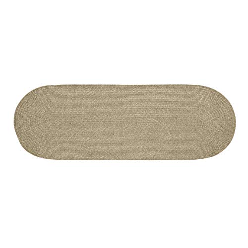 Better Trends Chenille Solid Braid Collection is Durable and Stain Resistant Reversible Indoor Area Utility Rug 100% Polyester in Vibrant Colors, 24" x 72" Runner, Dove