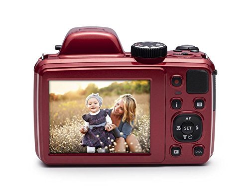 Kodak PIXPRO Astro Zoom AZ421-RD 16MP Digital Camera with 42X Optical Zoom and 3" LCD Screen (Red) (Renewed)