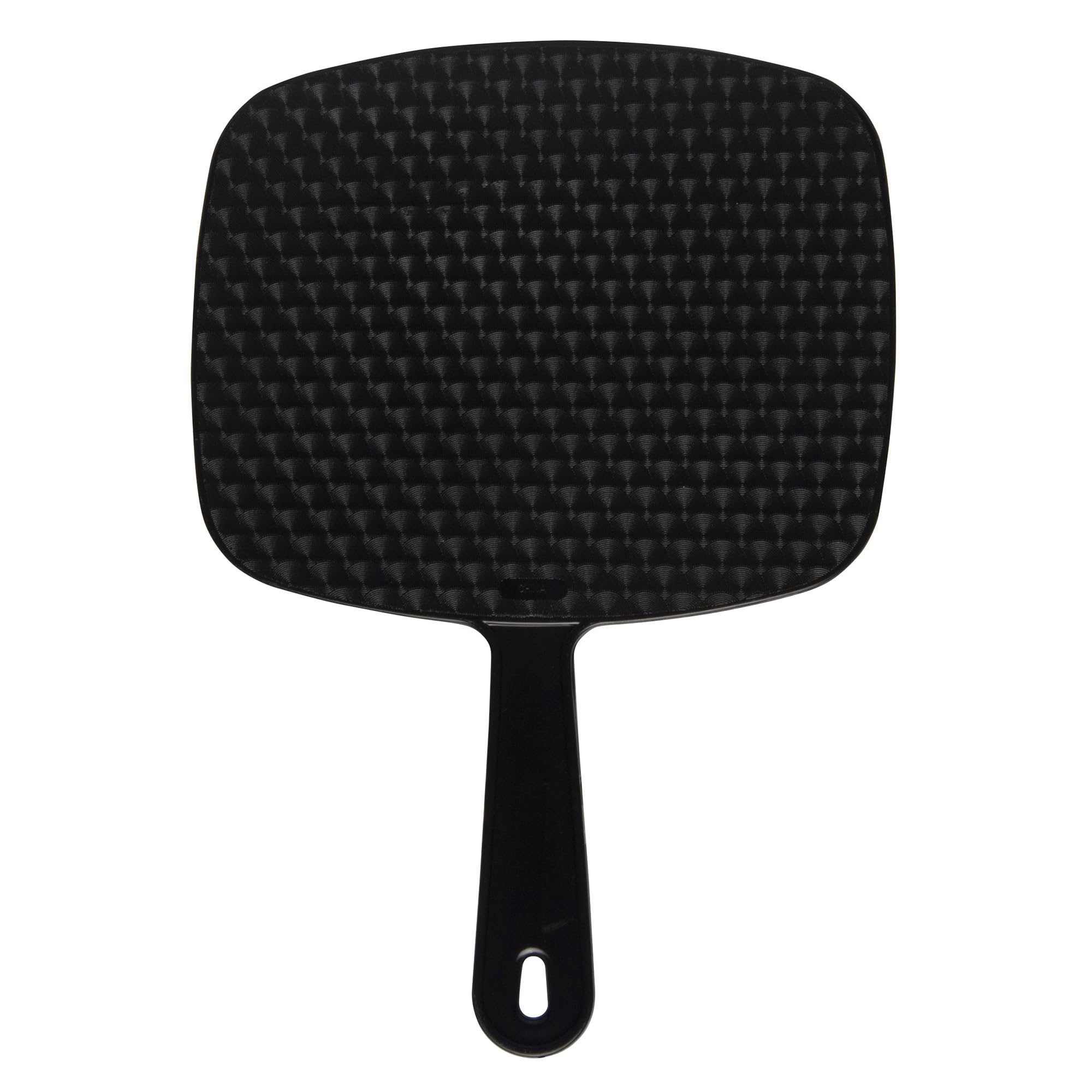 Diane Professional Quality Hand Mirror, Single Sided Hand Held Mirror with Handle for Salon, Barber, Vanity, Grooming, Shaving, and Travel, Medium, 7.5" x 10.75", Black