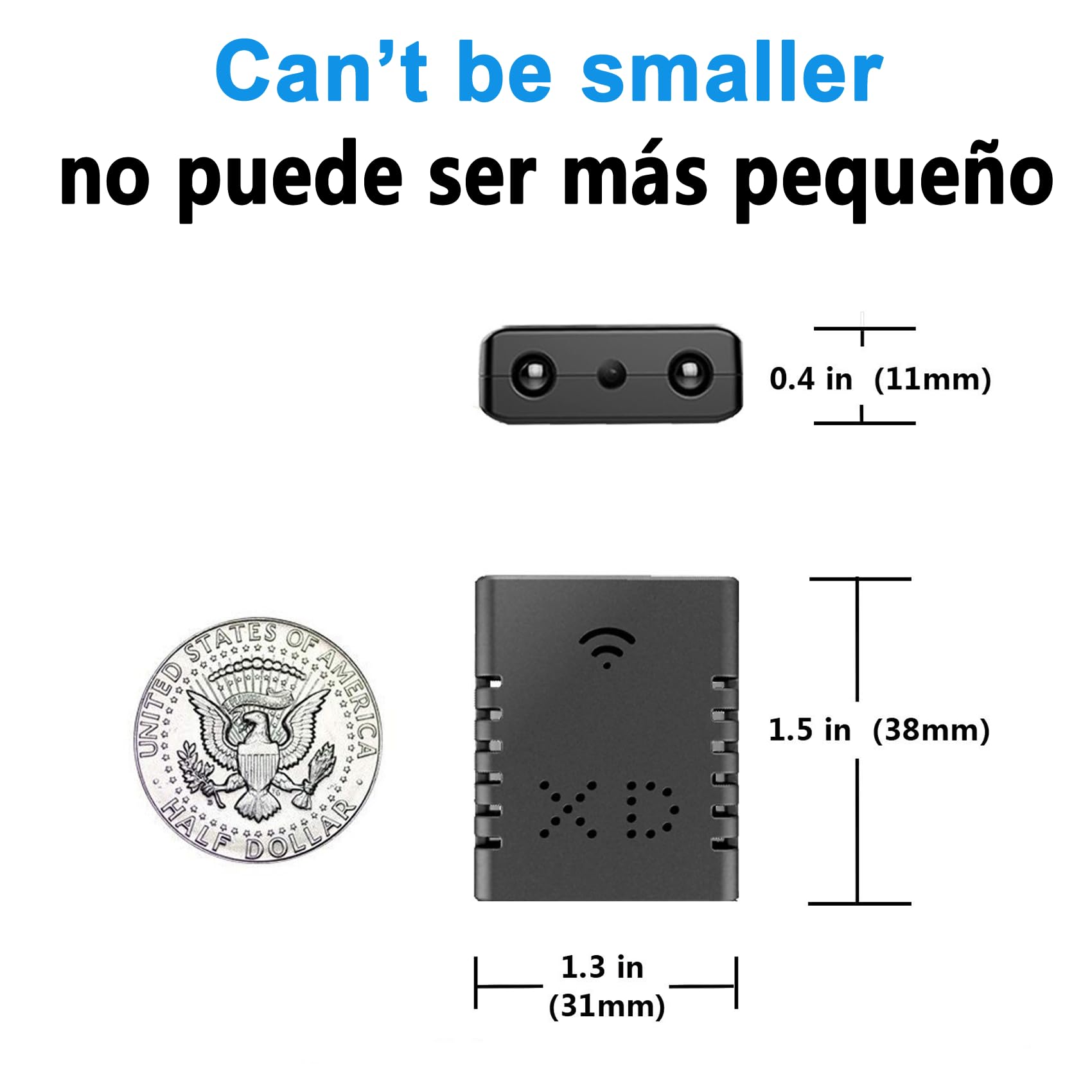Rettru Spy Camera Hidden Camera WiFi Small Camera Mini Camera Spy Wireless Mini Spy Camera Nanny Cam Hidden Video Cam Secret Samera Spy Surveillance Camera Full HD