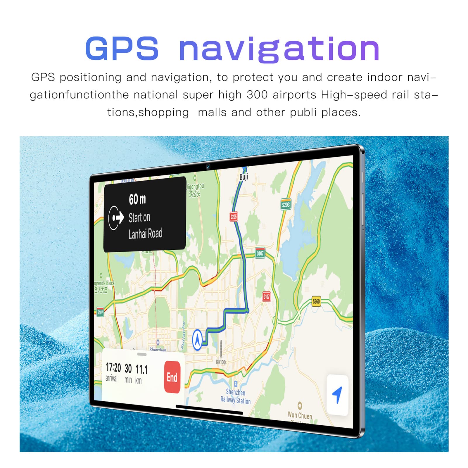 5G Tablet, Silver MT6592 10 Core 12 100240V 5G WiFi Calling 10.1in Tablet for Work (US Plug)