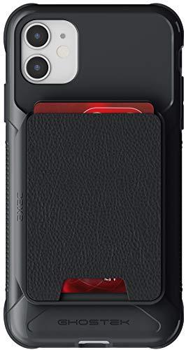Ghostek EXEC iPhone 11 Wallet Case Credit Card Holder Works with Magnetic Car Mounts Easily Detachable for Wireless Charging Compatible Phone Cover Designed for 2019 Apple iPhone 11 (6.1 Inch) (Black)