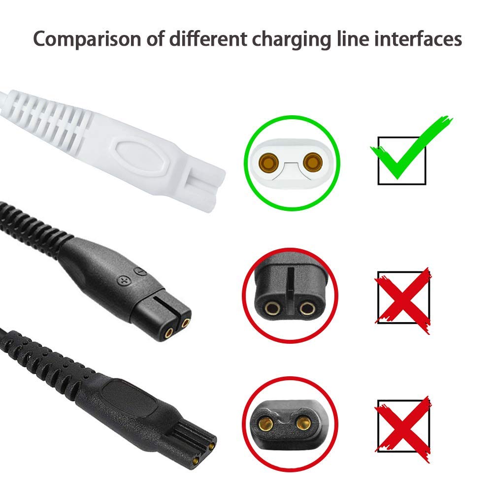 Shaver for Women USB Charging Cable for Finishing Touch Flawless Body Rechargeable Ladies Shaver and Trimmer Replacement Charger