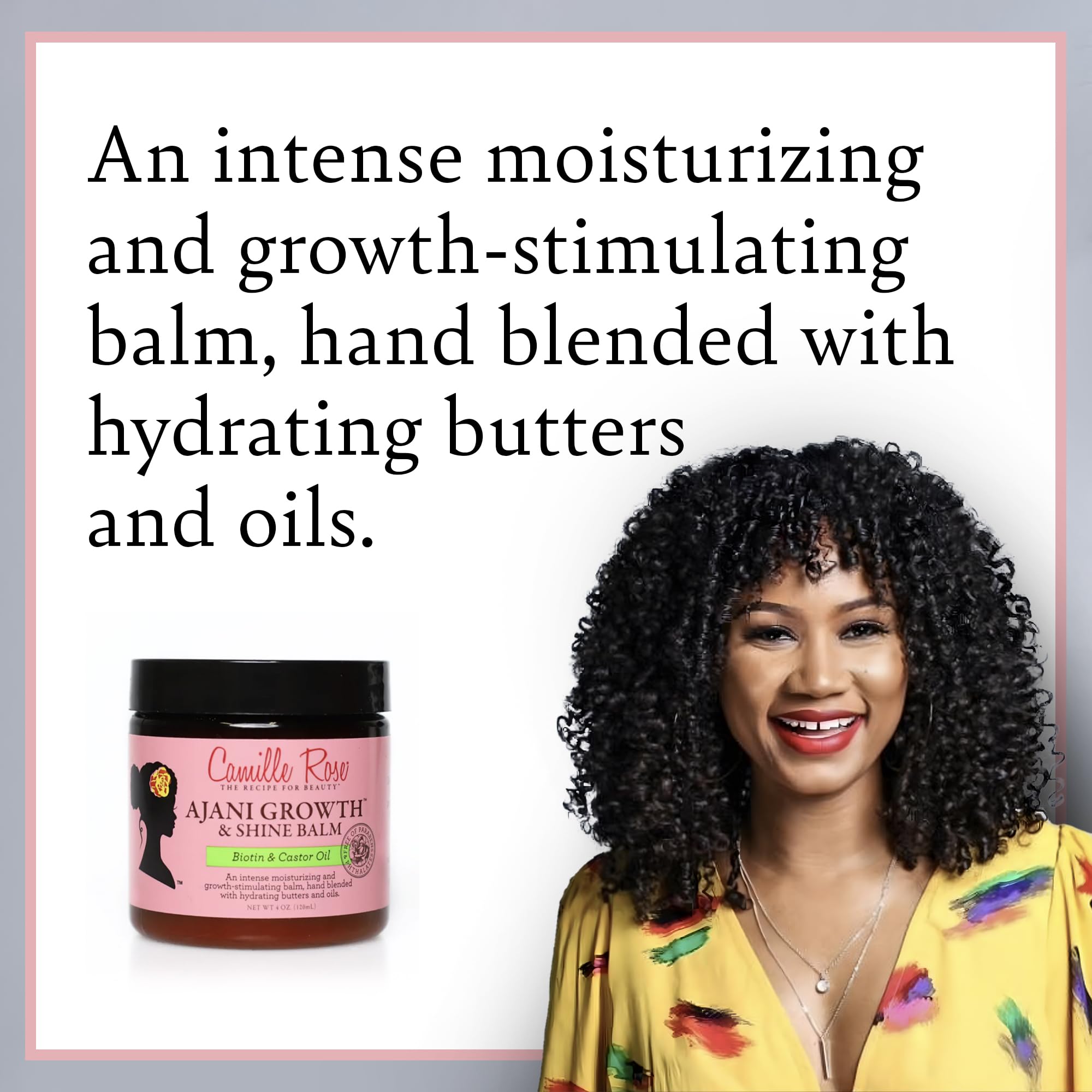 CAMILLE ROSE Naturals Ajani Growth & Shine Balm, 4 Oz