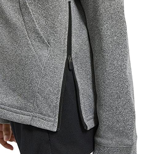 Boy's Therma Elite Pullover Hoodie (Large, Black/Carbon Heather/White)